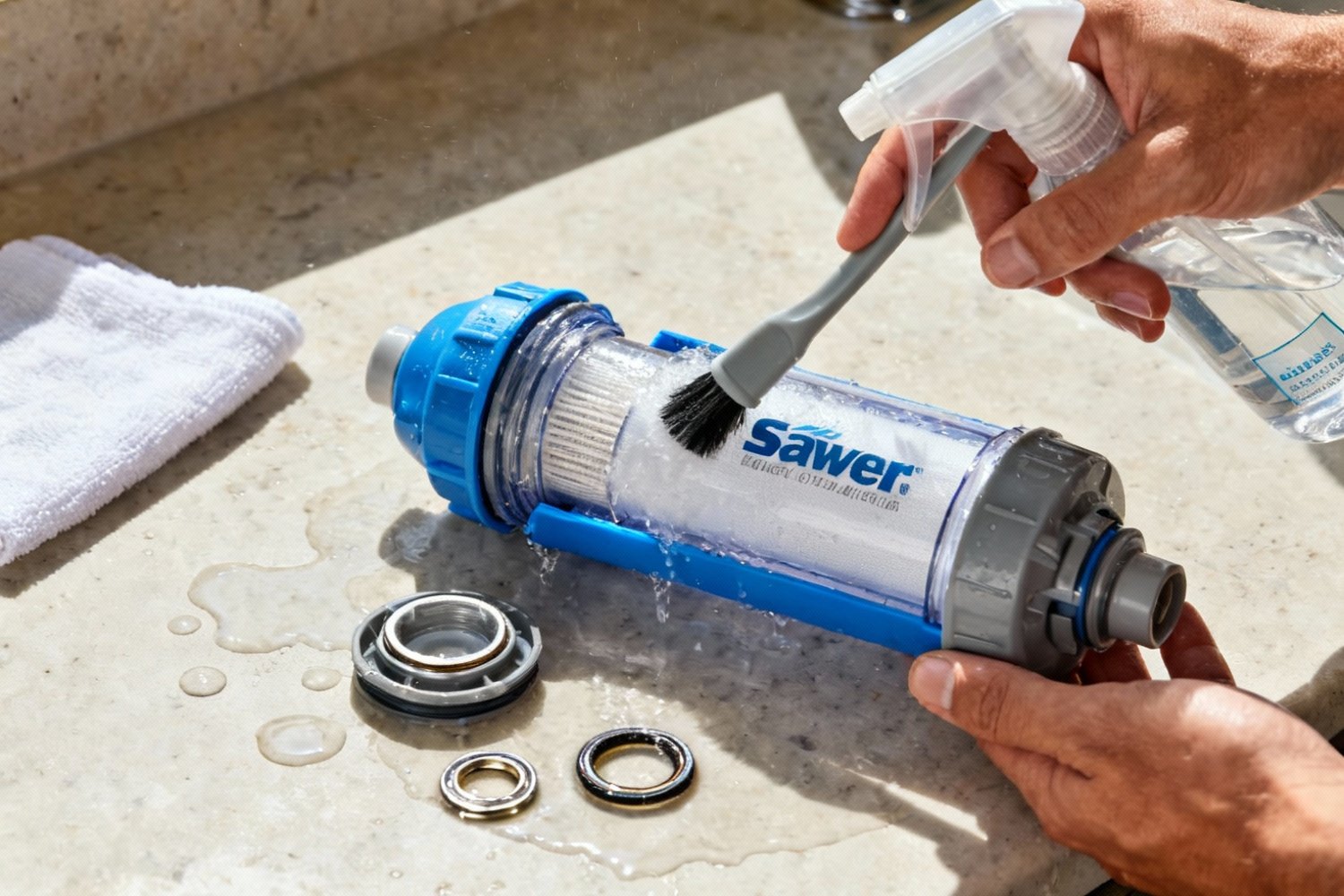 How To Clean a sawyer water filter - cleanrestoreconnect.com