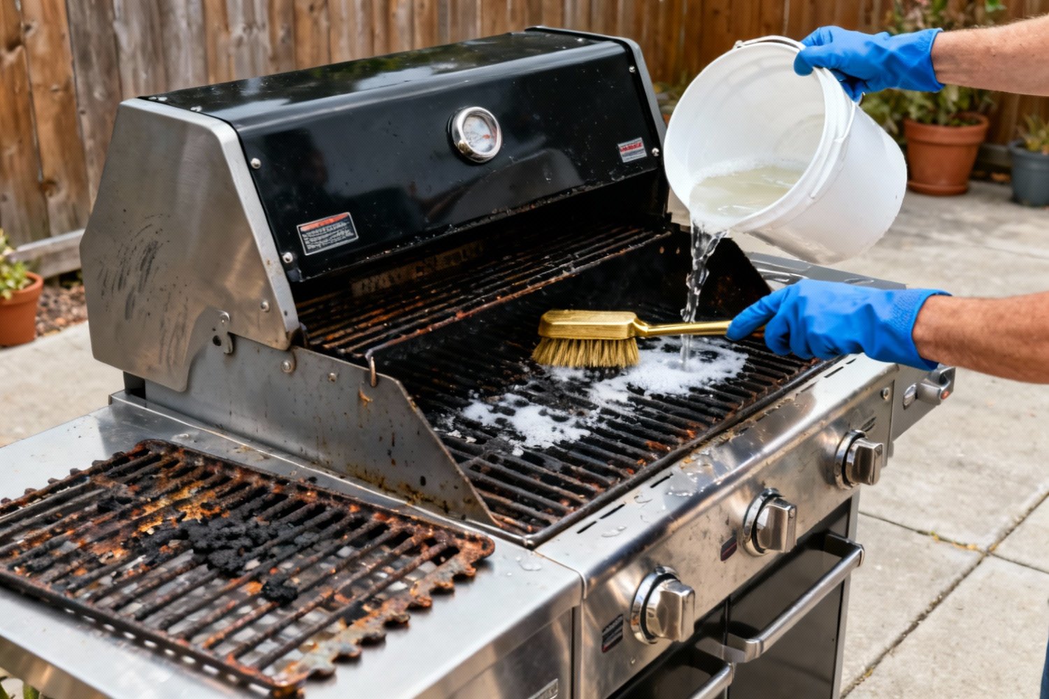 How To Clean a stainless steel gas grill - cleanrestoreconnect.com